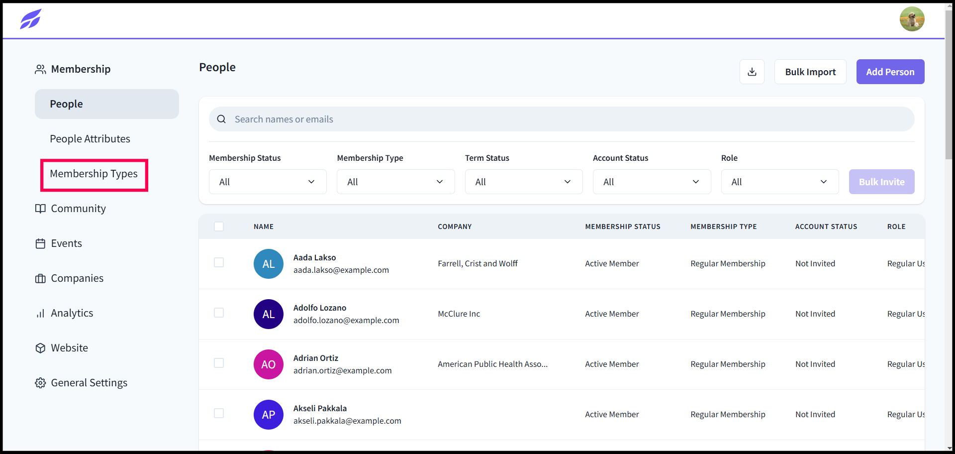 How to Deactivate a Membership Type