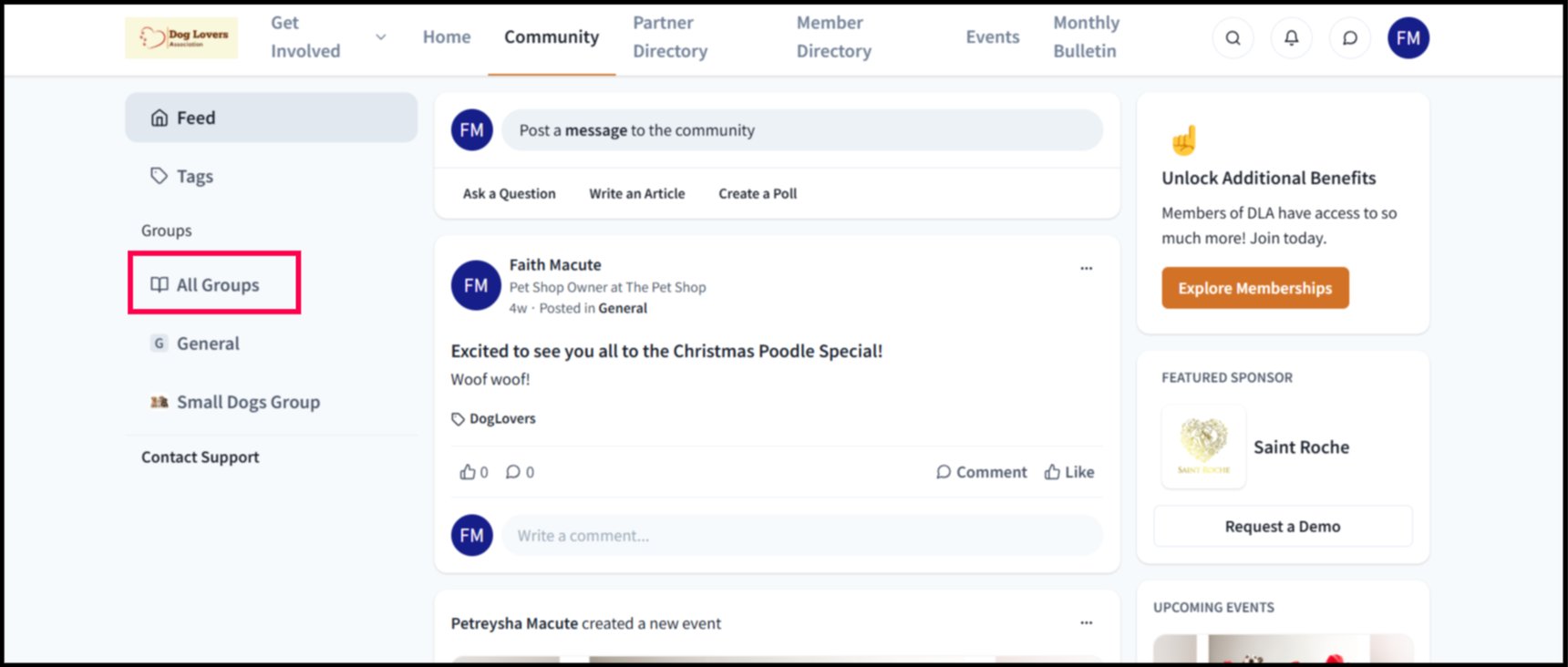 How to join groups